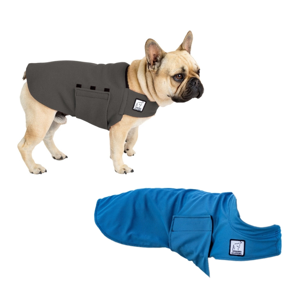 French Bulldog Winter Coat & Tummy Warmer Bundle – Voyagers K9 Apparel